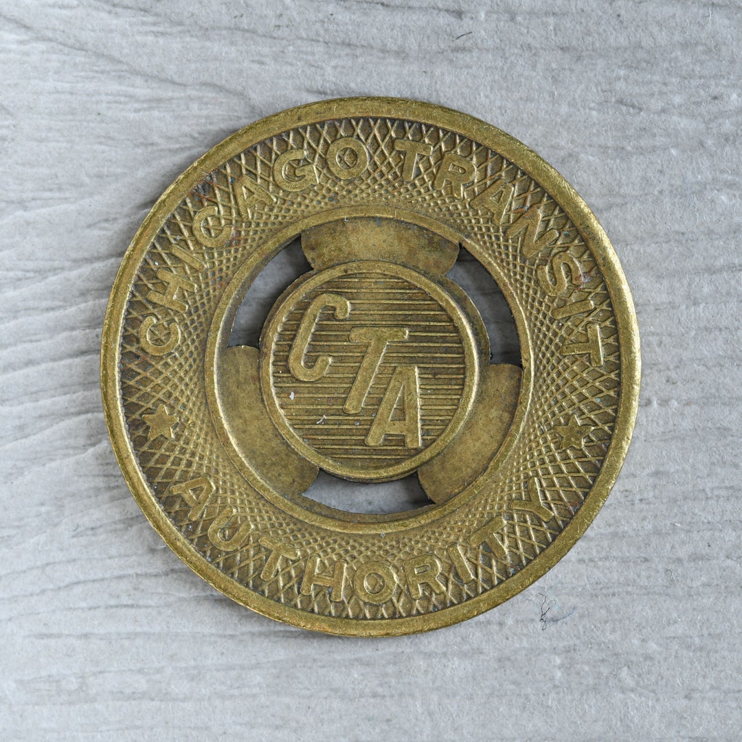 1957 Chicago Transit Authority CTA Token Chicago IL Illinois - Etsy