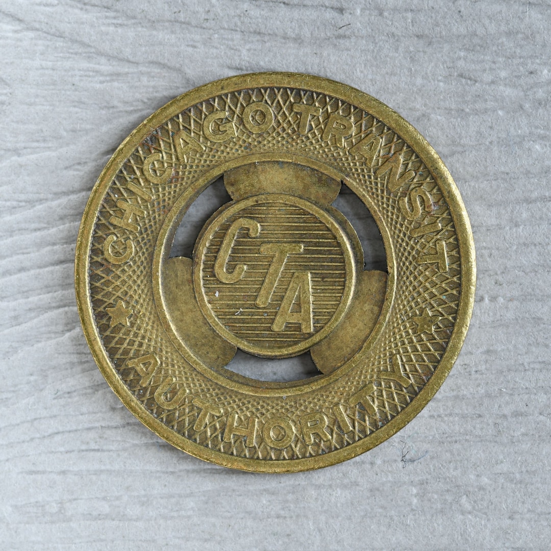 1957 Chicago Transit Authority CTA Token Chicago, IL Illinois Trolley ...