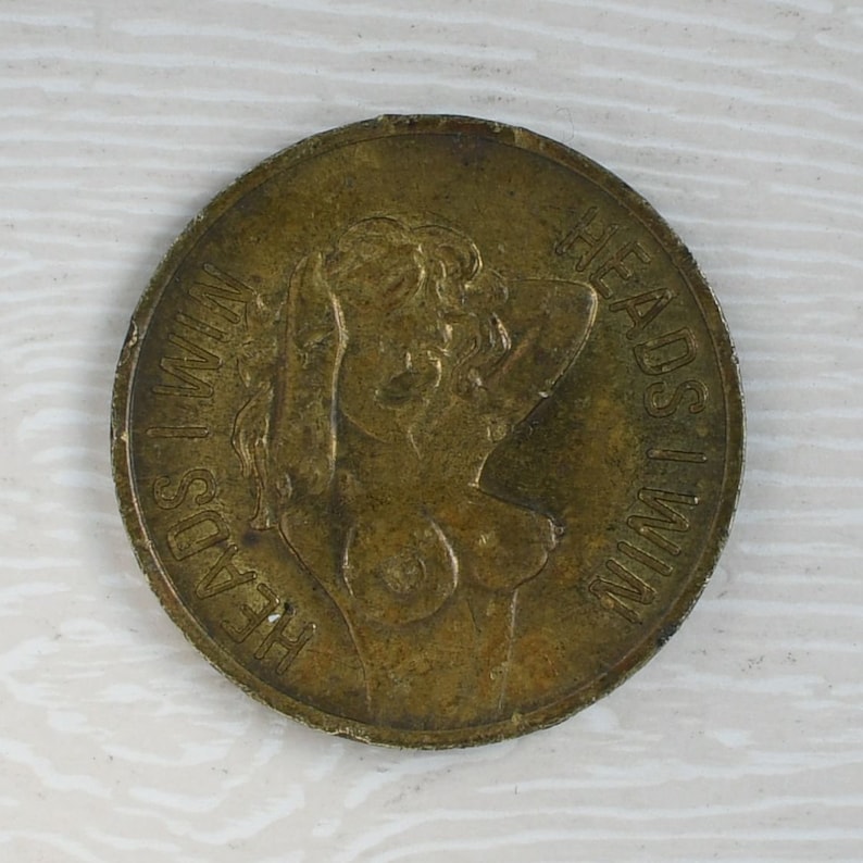 Heads I Win Tails You Lose Novelty Risque Flip Coin Token - Etsy
