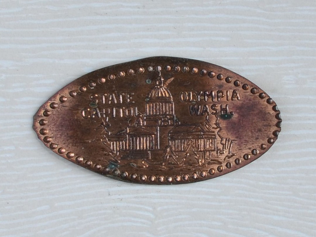 Olympia Washington State Capitol Building Elongated Pressed Penny One ...