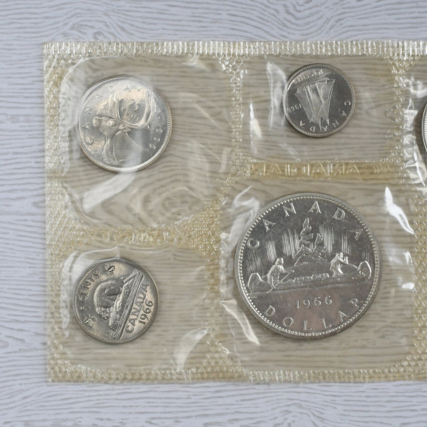 1966 Canada Uncirculated Silver Proof-like 6 Coin Set in | Etsy