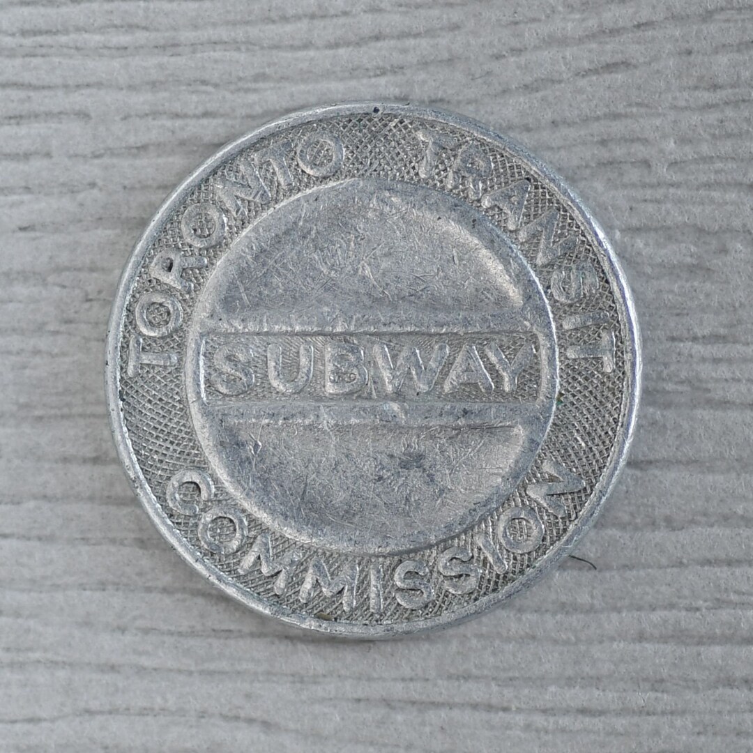 Toronto Subway Token Toronto Transit Commission good - Etsy