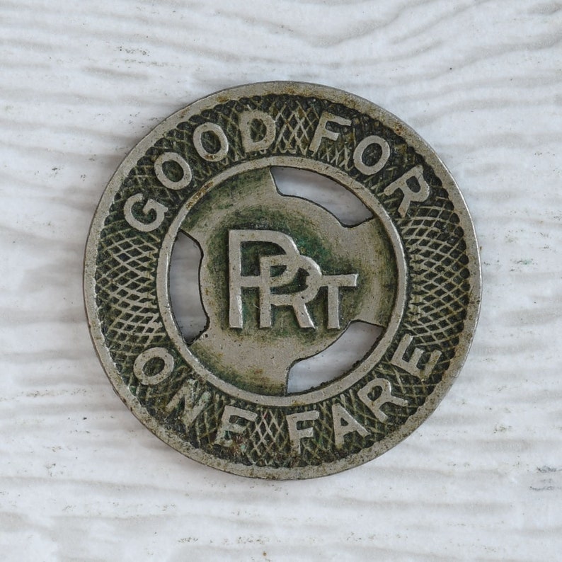 Philadelphia Rapid Transit PRT "good for One Fare" P.R.T. Trolley ...