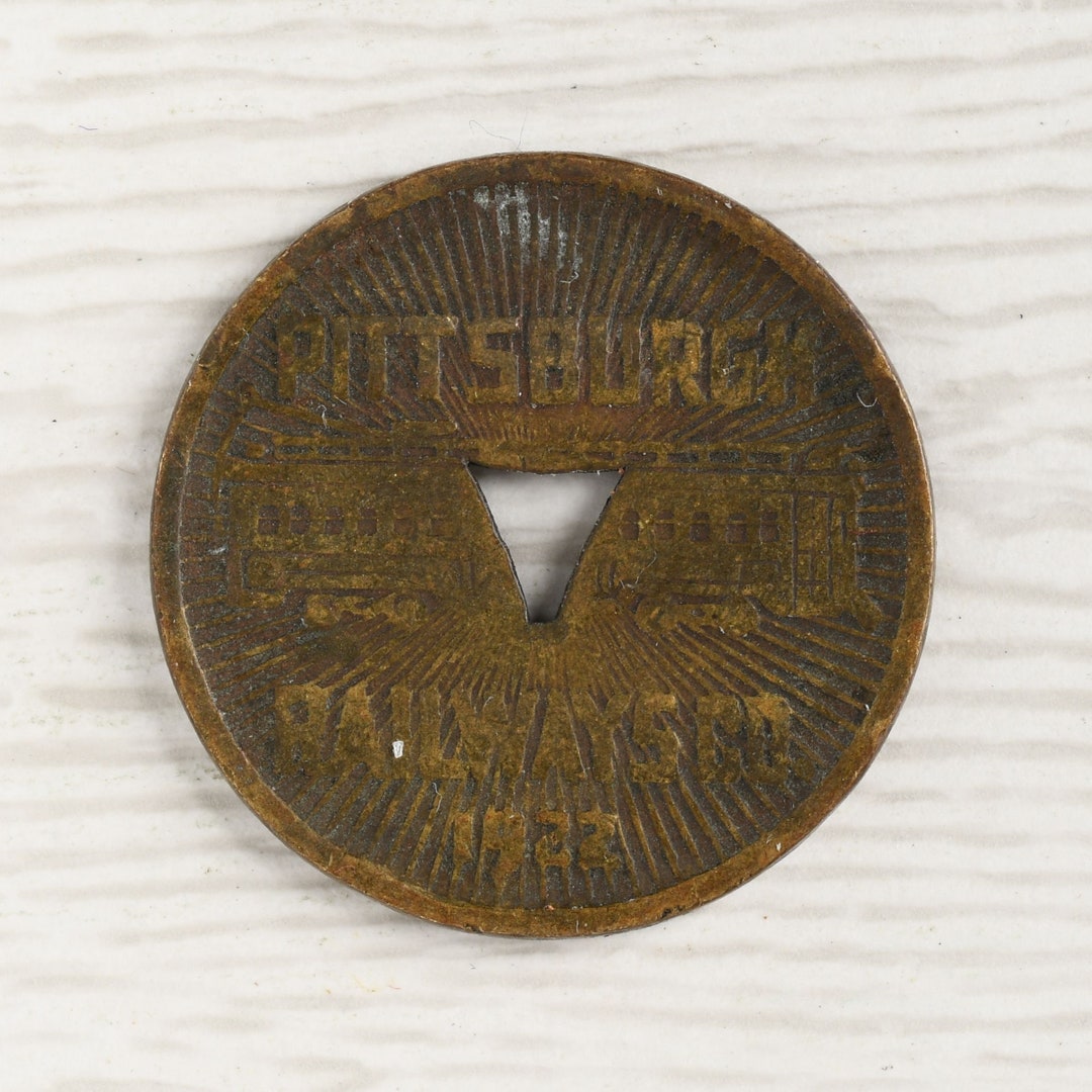 1922 Pittsburgh Railways Co. "good for One Fare" Pennsylvania Trolley ...
