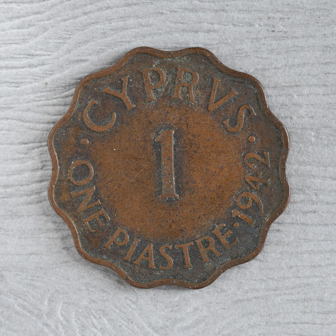 1942 Cyprus 1 Piastre Coin - Etsy
