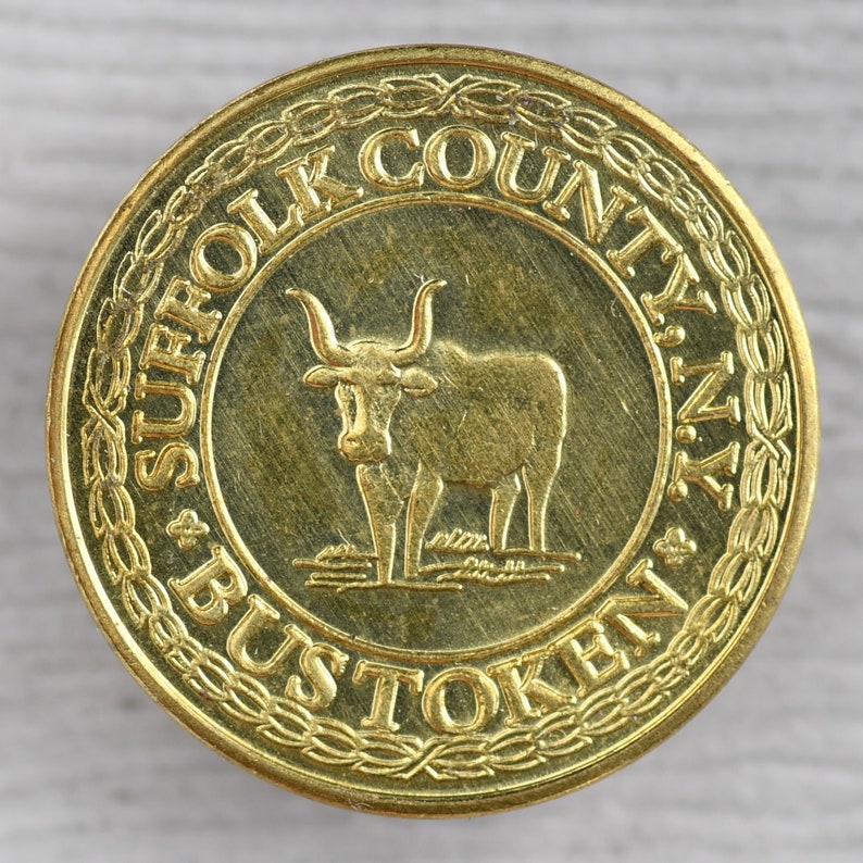 Suffolk County Special Fare Bus Token Long Island, New York "good for ...