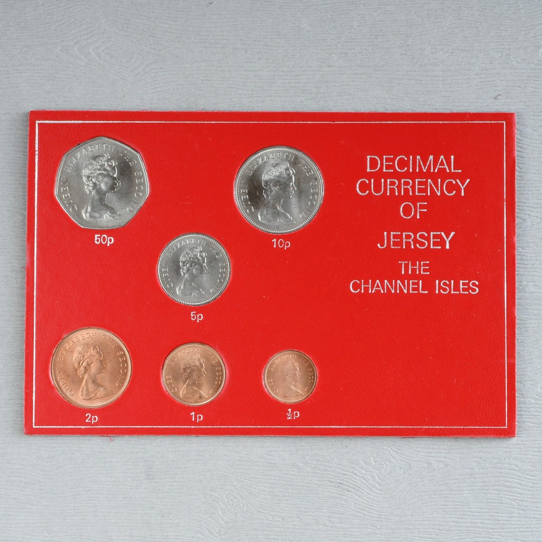 1980 Decimal Currency of Jersey the Channel Isles 6-coin Uncirculated ...