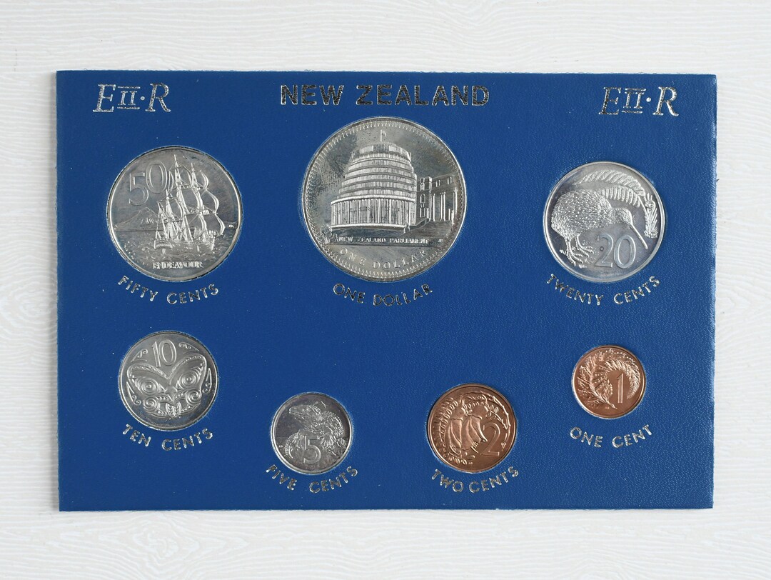 1978 New Zealand EIIR Elizabeth II Regina Uncirculated 7 Coin Decimal ...