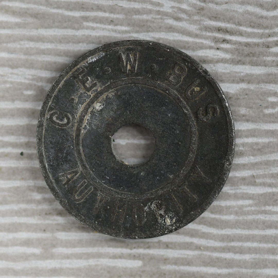 C. E. W. Bus Authority "good for One Fare" Oak Ridge, TN Tennessee Bus ...