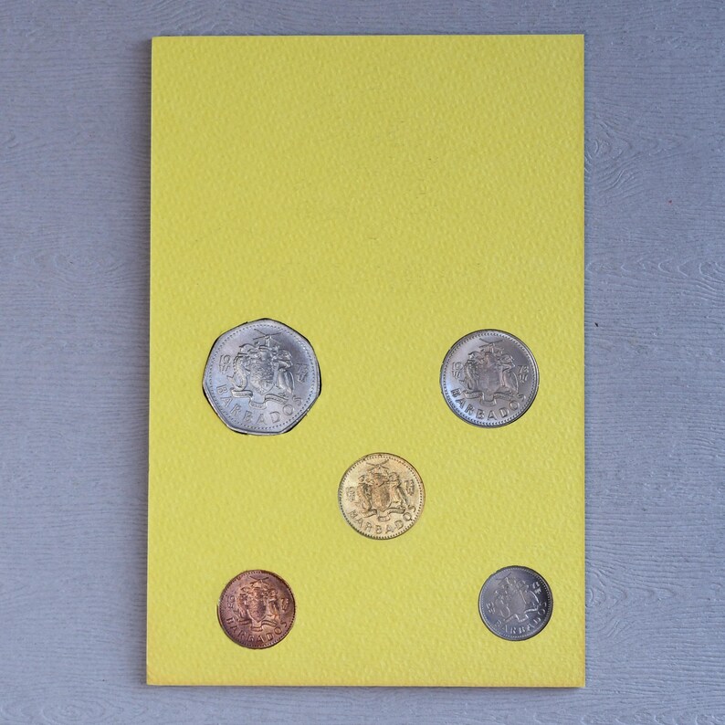 1973 Barbados 5-coin Uncirculated Set (1 Cent Through Dollar Coins) - Etsy