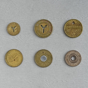 Complete Set of 6 NYC Subway Tokens NYCTA MTA New York City - Etsy