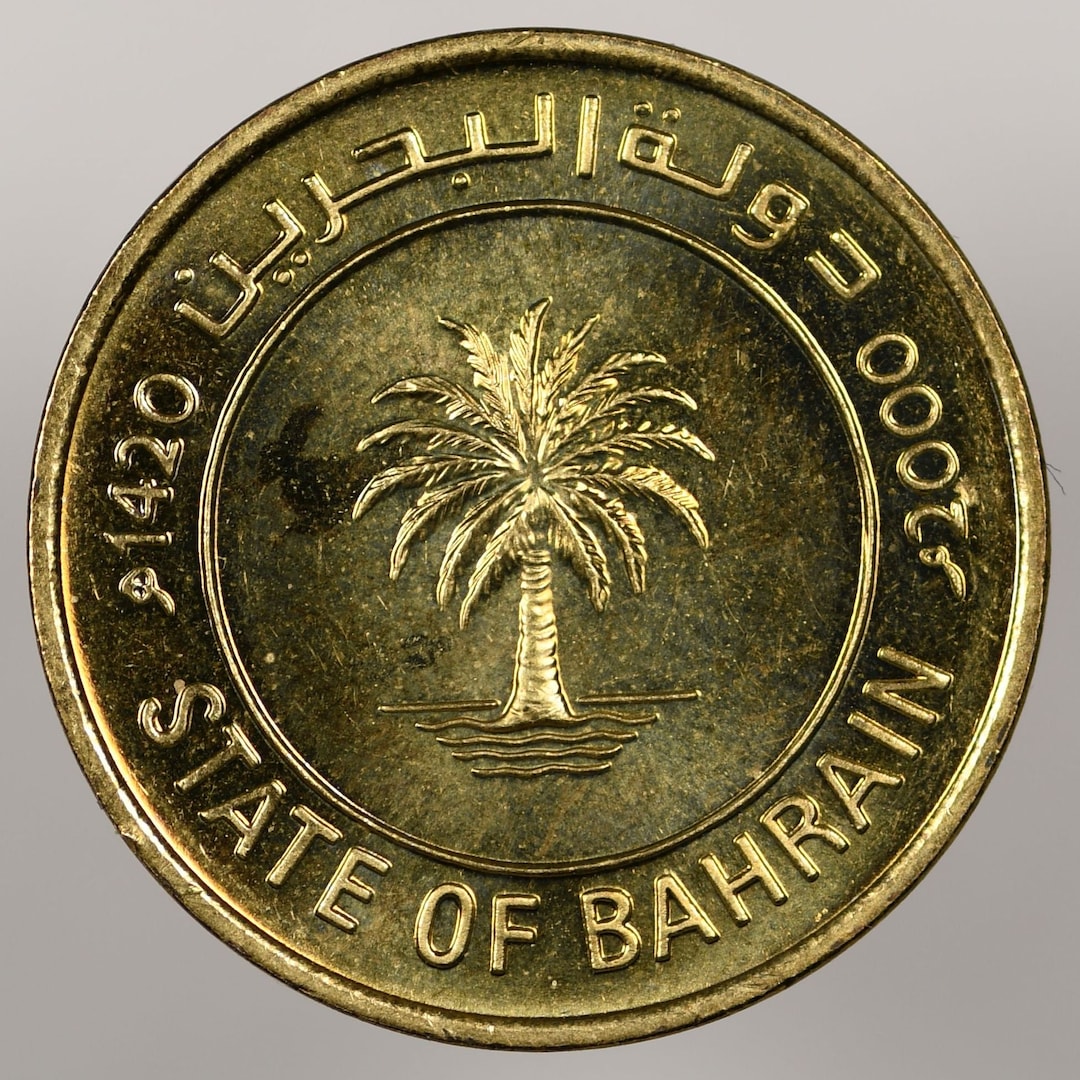 2000 Bahrain 10 Fils BU Brilliant Uncirculated Brass Coin - Etsy