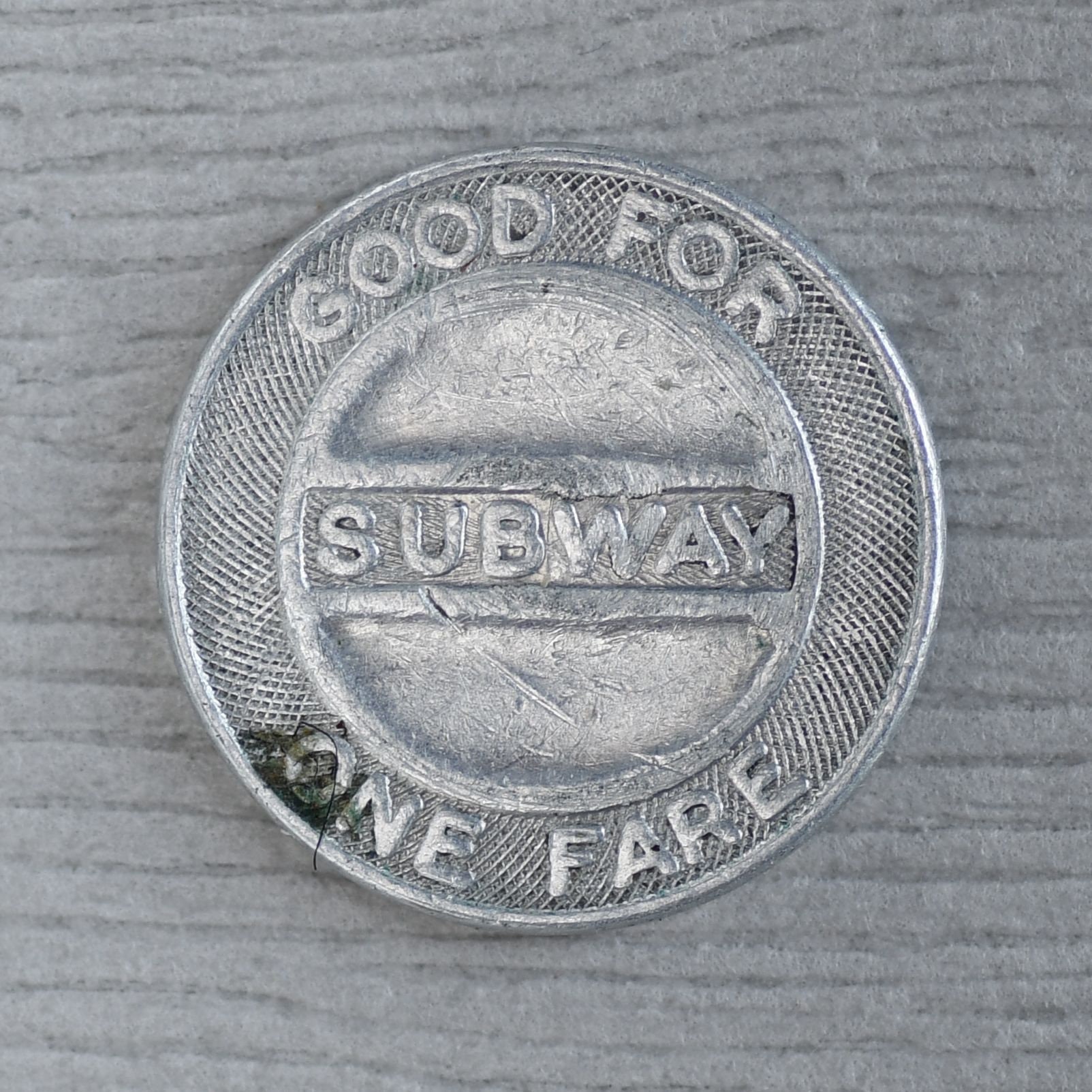 Toronto Subway Token - Toronto Transit Commission "good for One Fare ...