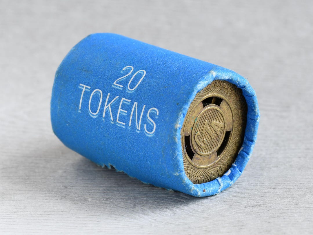SEALED Roll of Twenty 1957 Chicago Transit Authority CTA Tokens Chicago ...