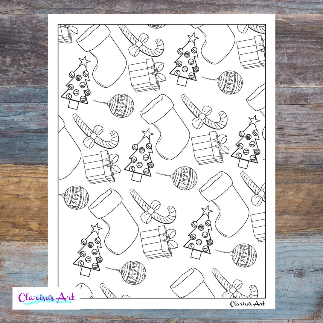 Christmas Coloring Page | Fun Coloring Page for Children and Adults ...