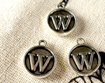 Letter W Charm | Etsy