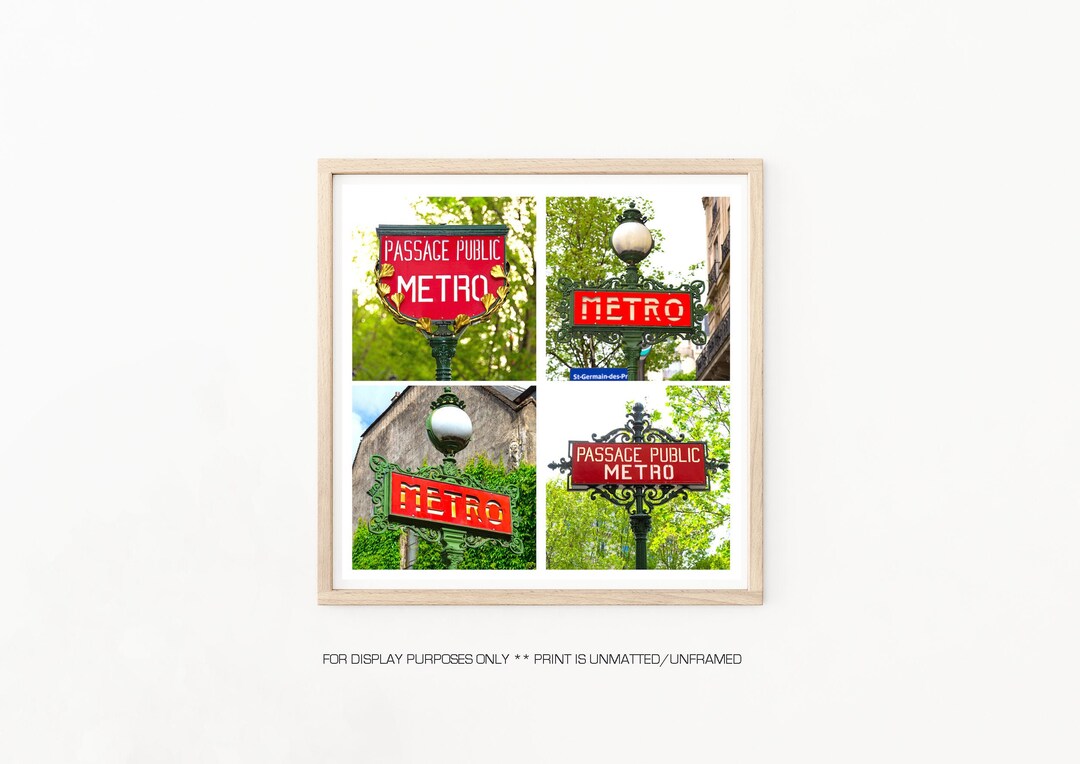 Paris Photography - Paris Metro Signs, Paris Metro, Paris Photos ...