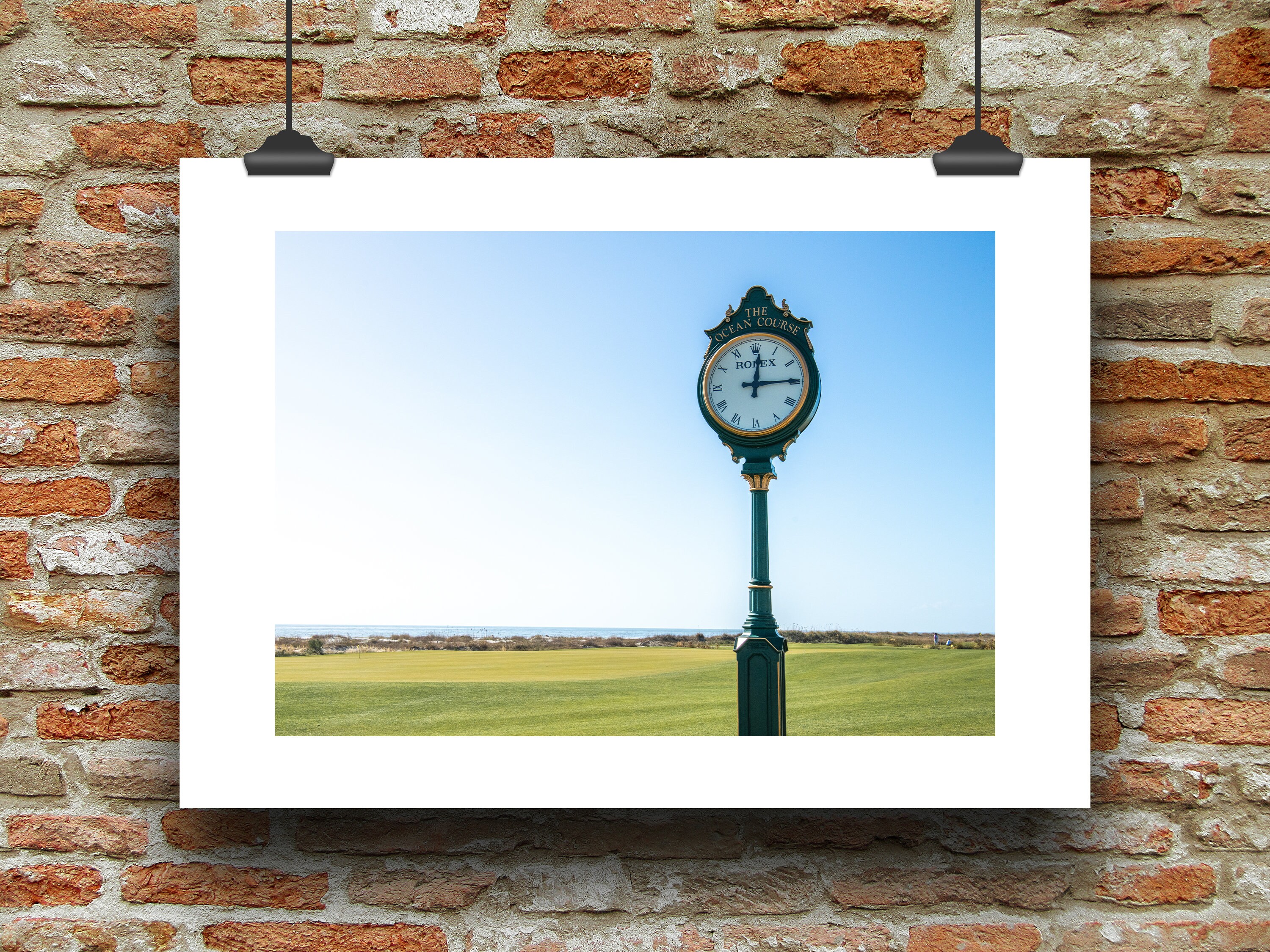 Kiawah Ocean Course - Carolina Golf, Rolex Clock, Golf Photo, Gift for ...