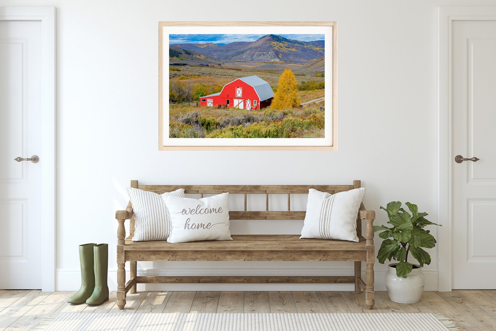 Red Barn Photo Red Barn Print Red Barn Rural Decor Aspen | Etsy