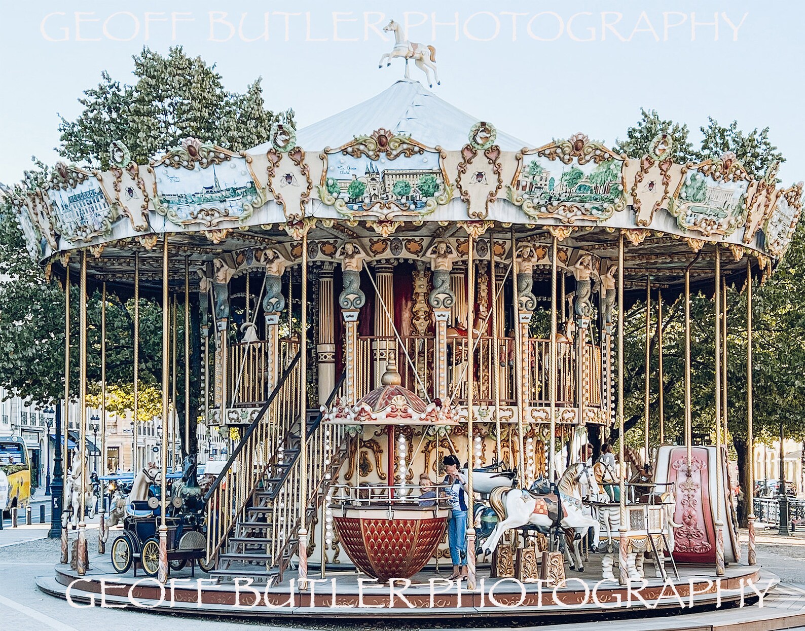 Bordeaux Carousel, Carousel Photography, Nursery Wall Art, Merry-go ...