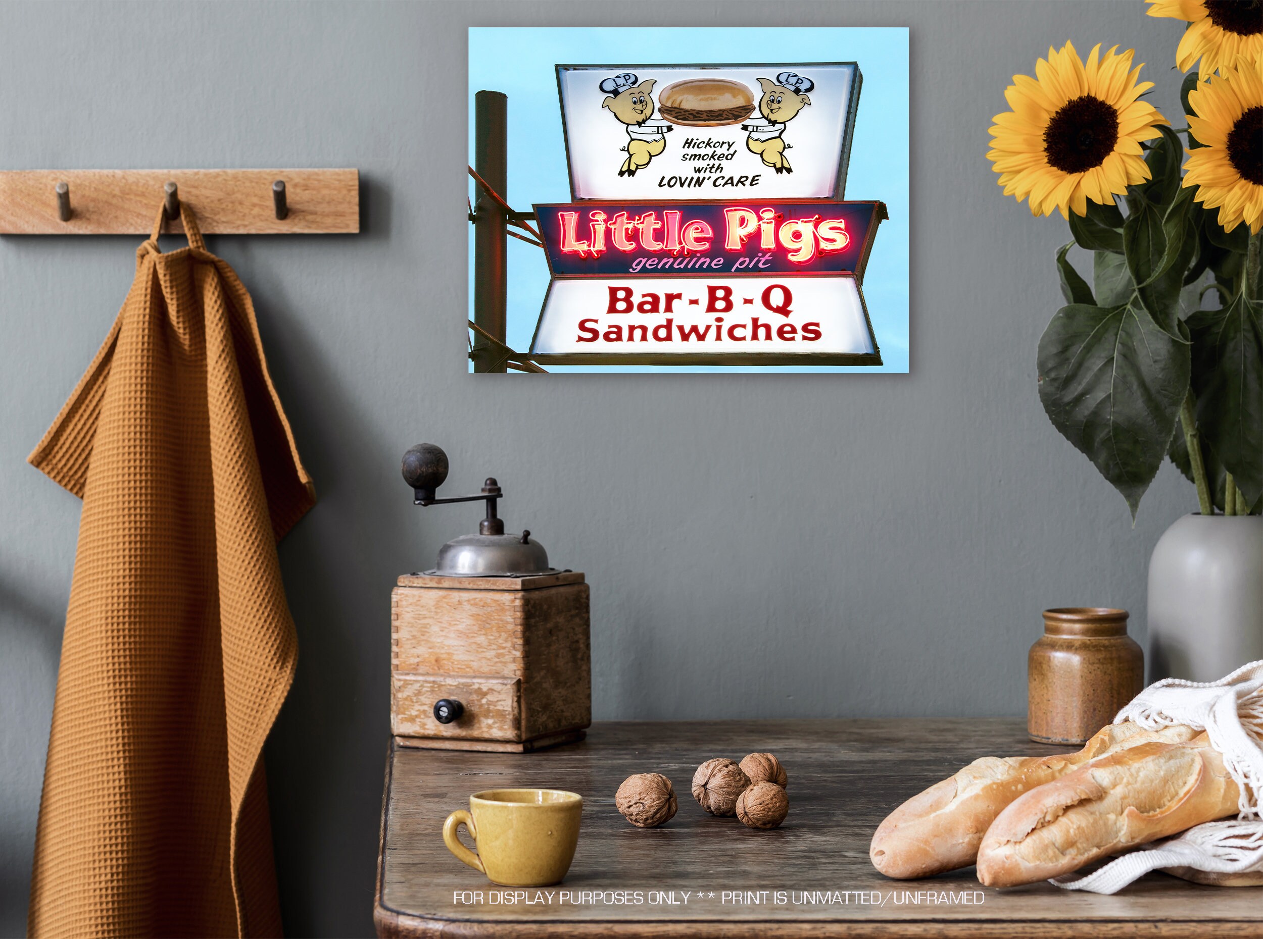 Little Pigs BBQ - Barbeque, Barbecue Roadside Sign, Barbeque ...