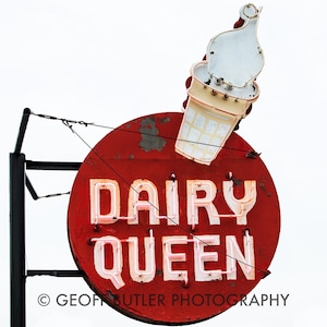 DAIRY QUEEN - Dairy Queen Ice Cream, Dairy Queen Sign, Vintage Dairy ...