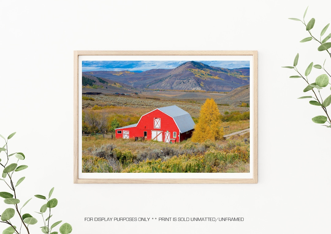Red Barn Foto Red Barn Print Red Barn ländliches Dekor - Etsy.de