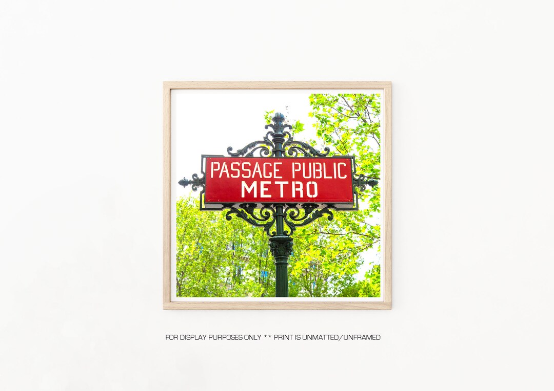 Paris Photography - Paris Metro Signs, Paris Subways, Paris Landmarks ...