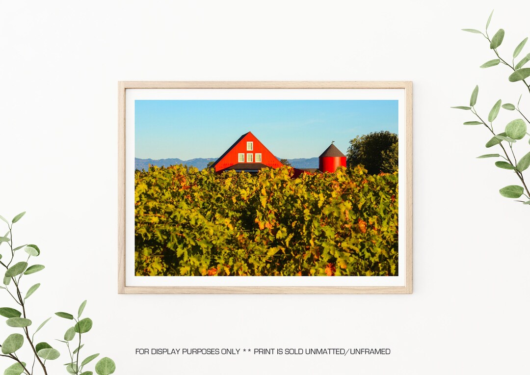Red Barn Photo - Red Barn Print, Rustic Print, Country Barn, Napa ...