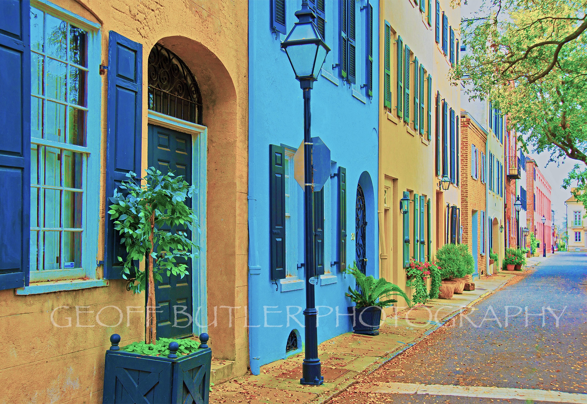 Charleston Photography - Rainbow Row Photography, Charleston Street ...