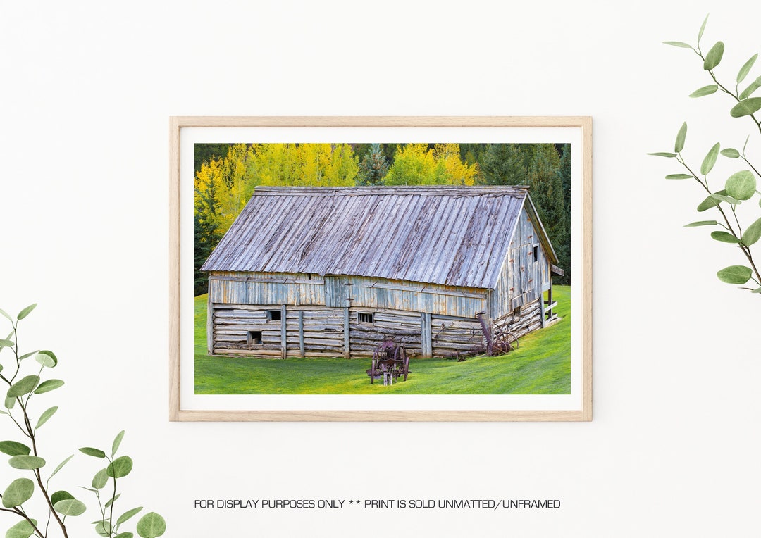 Modern Farmhouse Decor - Rustic Print, Rustic Barn, Farmhouse Decor ...