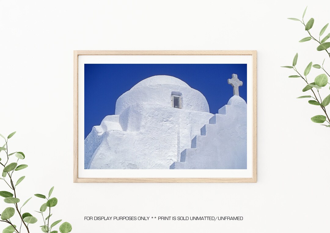 Greece Photography - Greek Church Photo, Greek Wall Decor, Greek ...