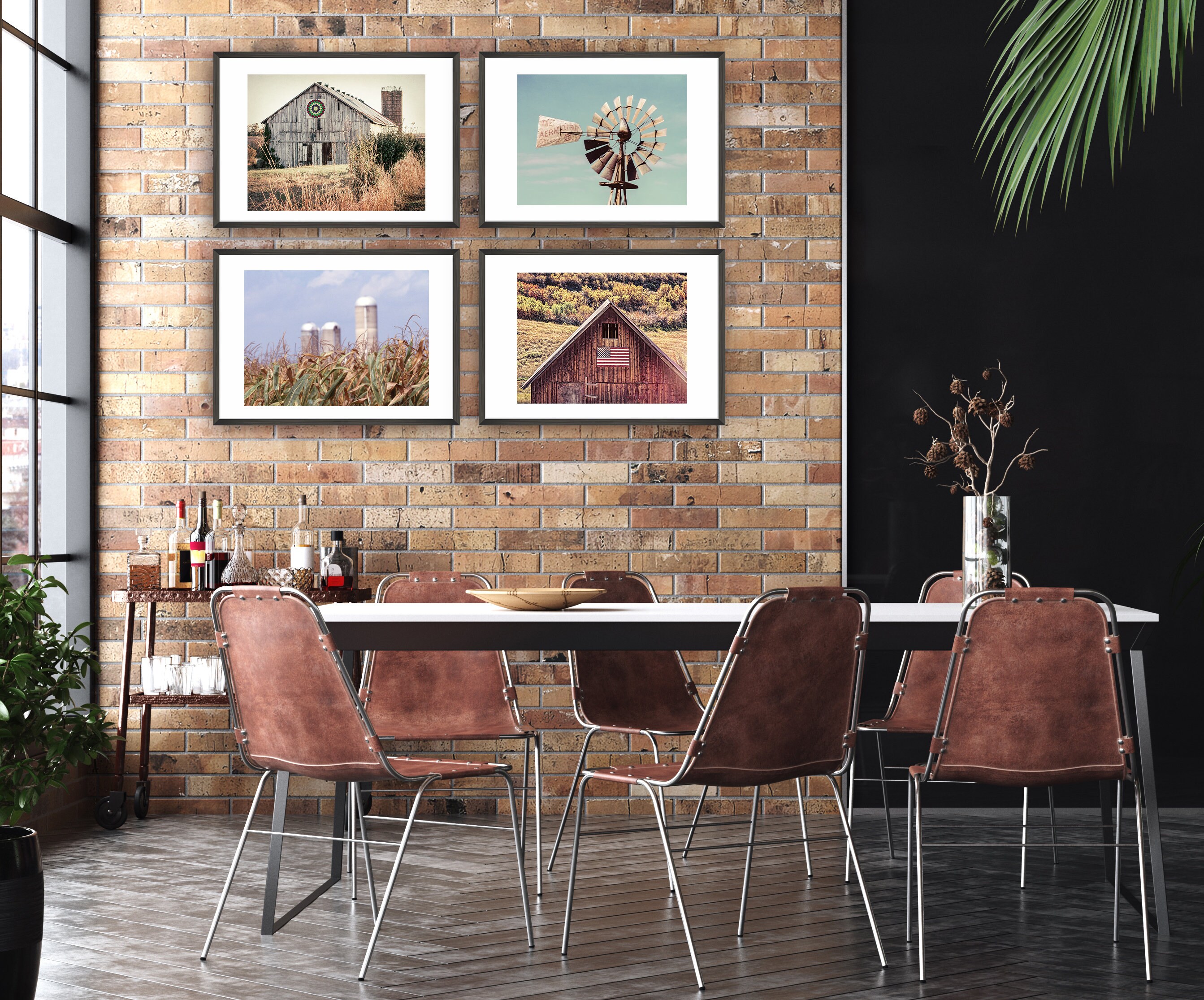 Modern Farmhouse Photography Set of 4 Farm Prints Rural Americana ...