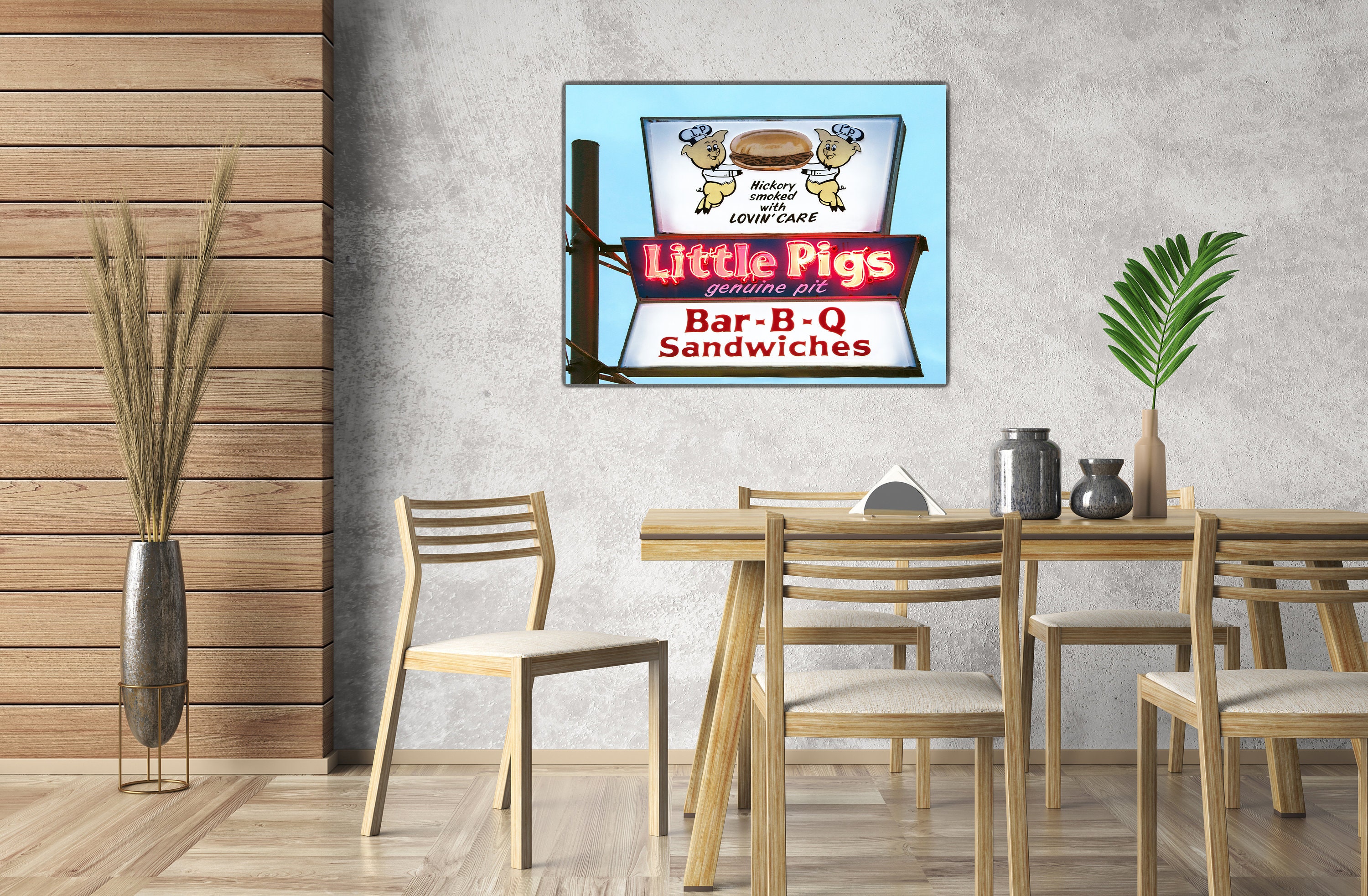 Little Pigs BBQ - Barbeque, Barbecue Roadside Sign, Barbeque ...