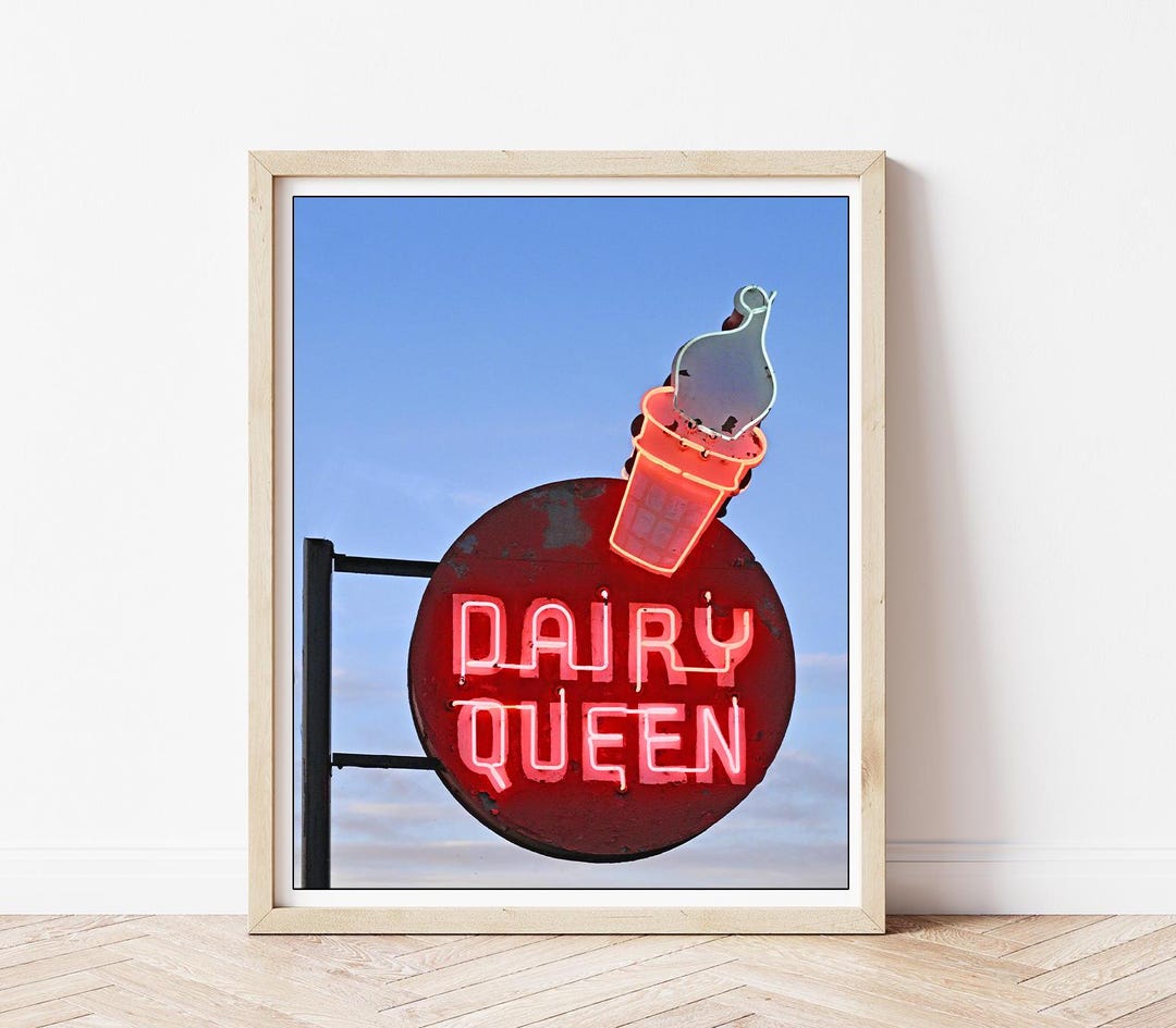 DAIRY QUEEN - Dairy Queen Ice Cream, Dairy Queen Sign, Vintage Dairy ...