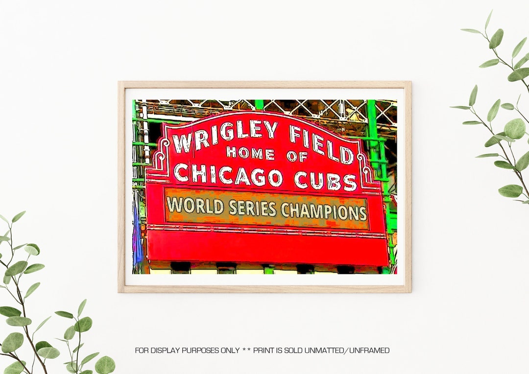 Wrigley Field - Chicago Cubs Photography, Wrigley Field Sign, Chicago ...