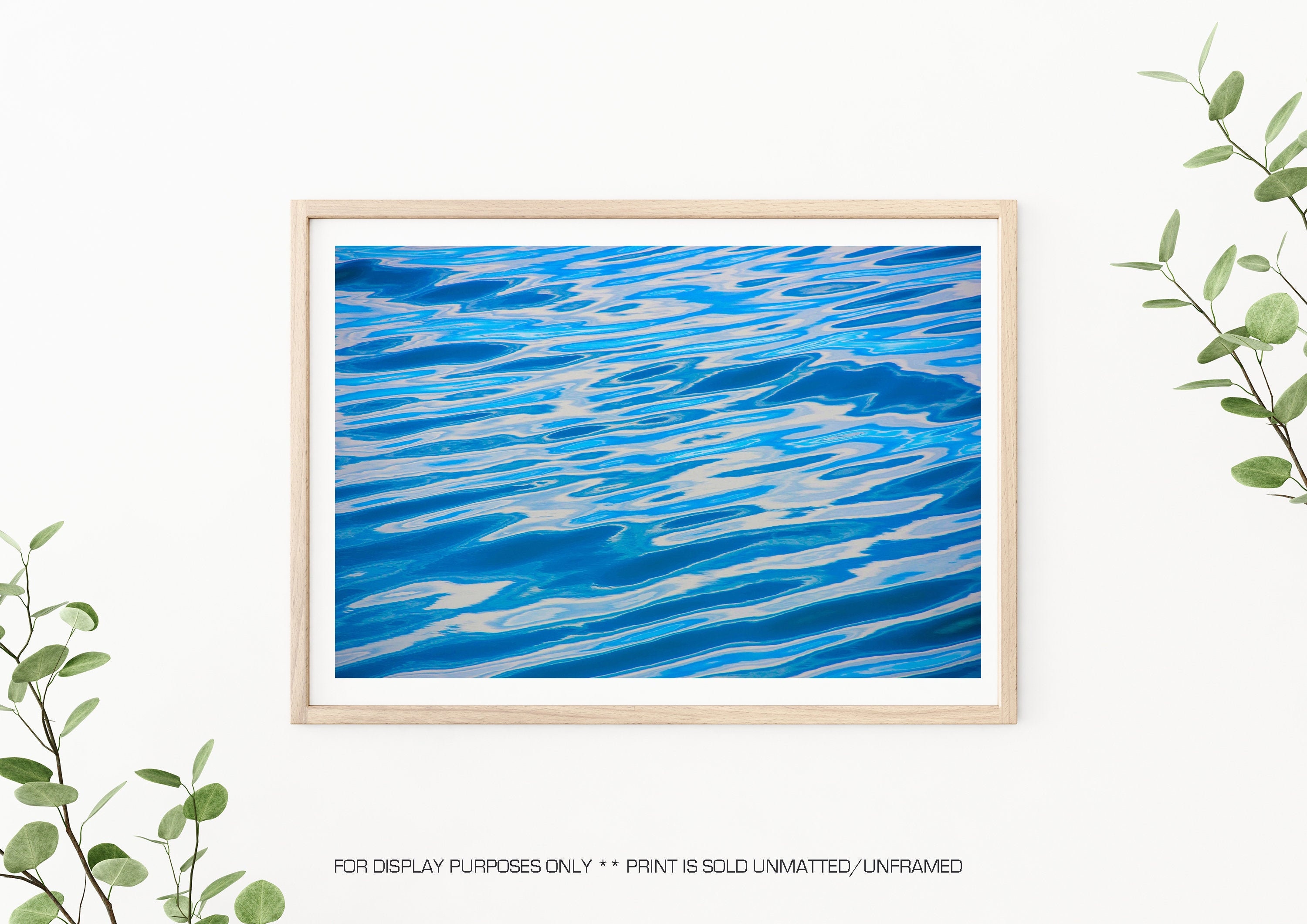 Ocean Photography Water Ripples Blue Abstract Wall Art - Etsy
