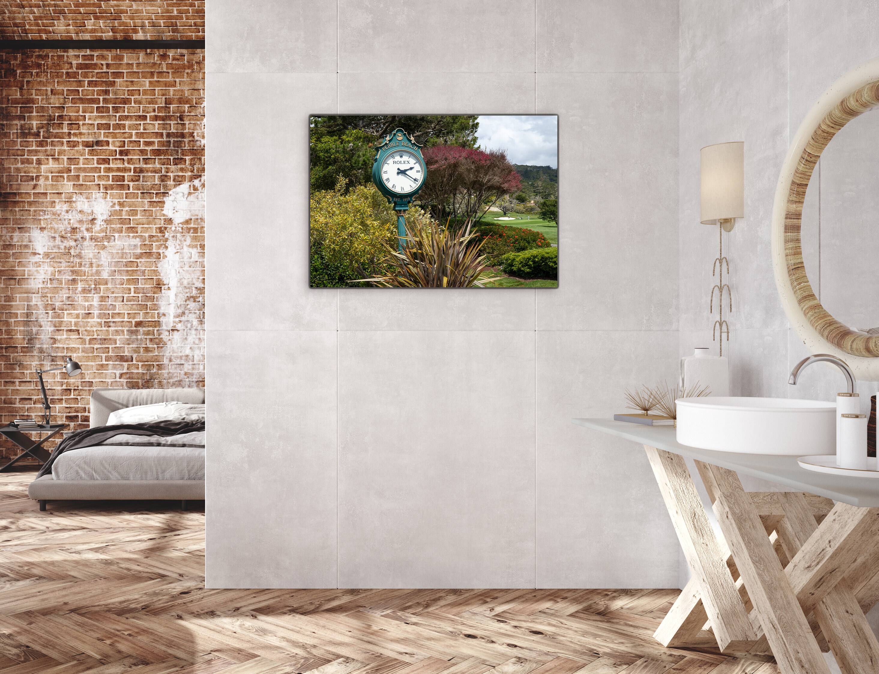 Father's Day Gift Pebble Beach Golf, US Open Golf, Rolex Clock, Gift ...