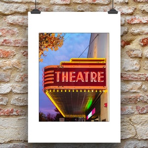 Neon Signs - Nashville Print, Neon Photography, Movie Theater, Art Deco ...