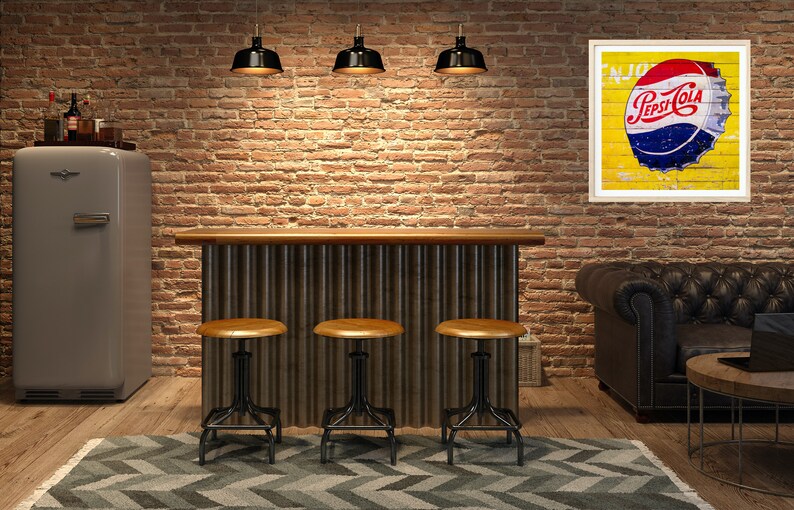 Pepsi Wall Art, Pepsi Sign, Vintage Pepsi Photo, Pepsi Photography ...