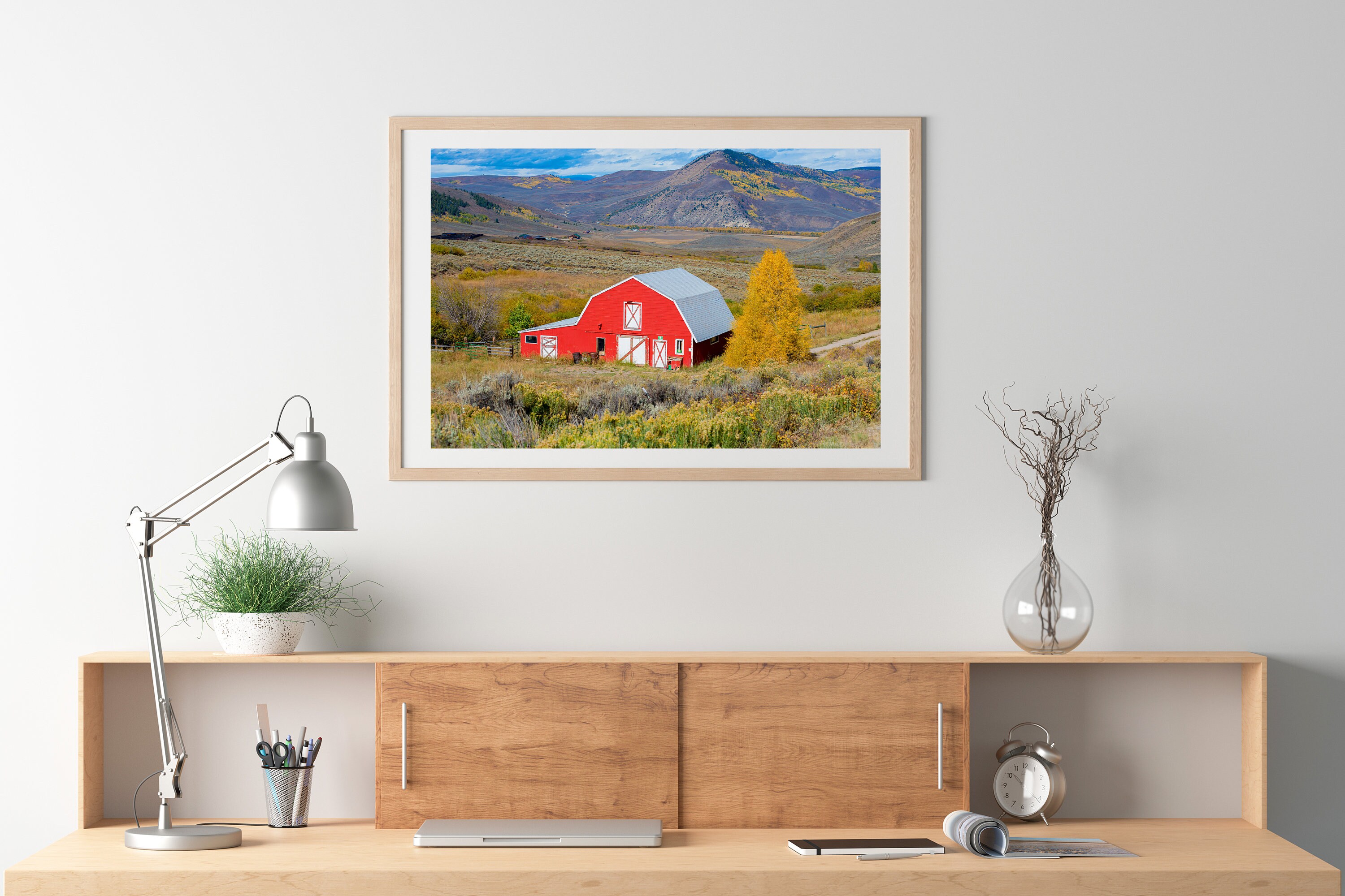 Red Barn Photo Red Barn Print Red Barn Rural Decor Aspen - Etsy