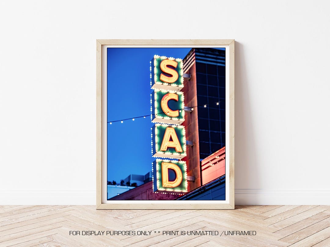 Savannah Photography - SCAD Neon Sign, Savannah College of Art and ...