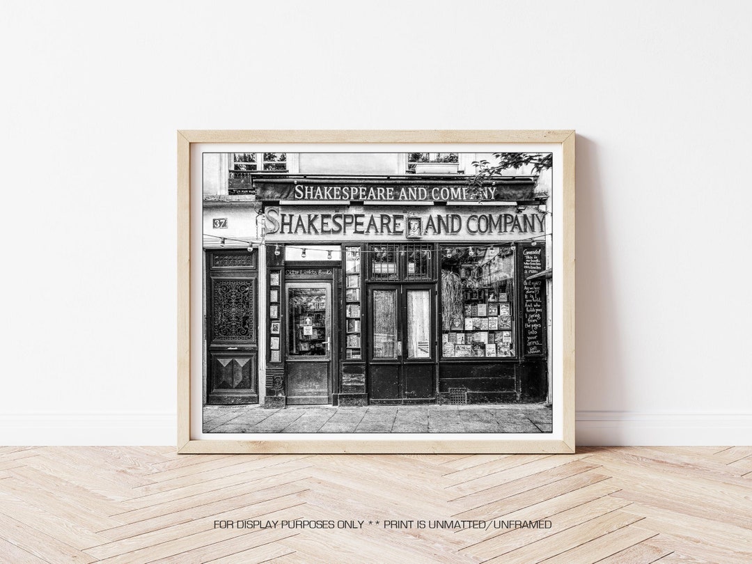 Shakespeare and Company Bookstore - B&W Paris Photography, Paris ...