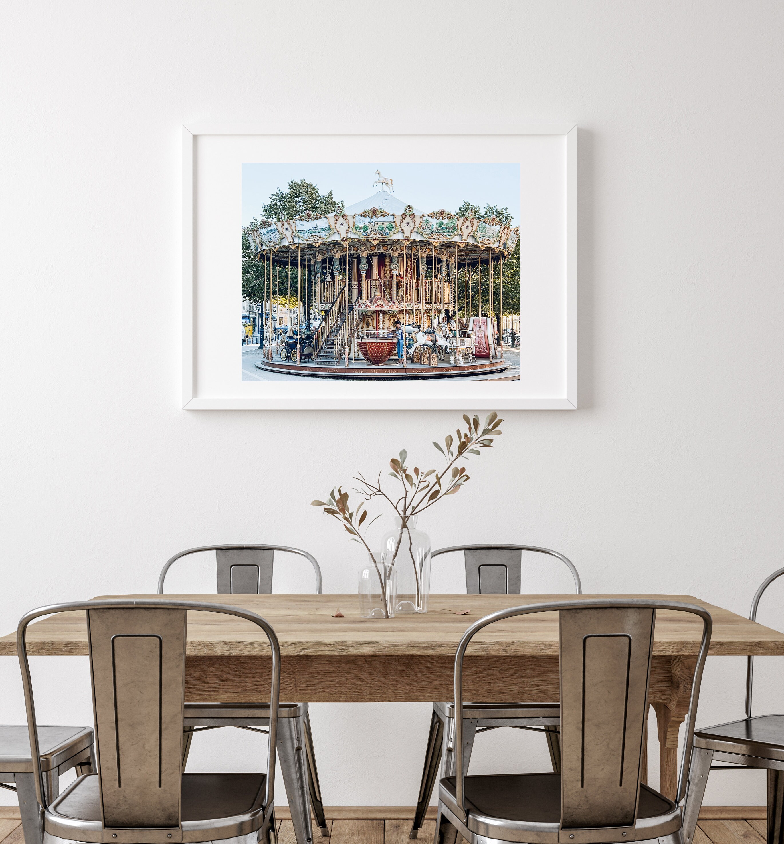 Bordeaux Carousel, Carousel Photography, Nursery Wall Art, Merry-go ...