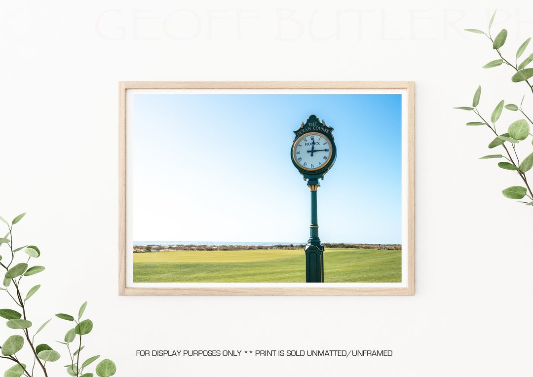 Kiawah Ocean Course - Carolina Golf, Rolex Clock, Golf Photo, Gift for ...
