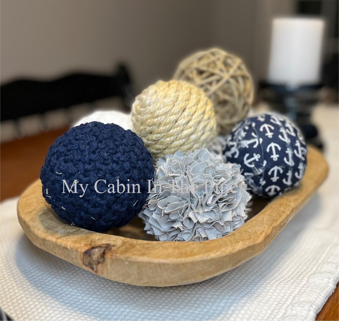 Decorative Balls/orbs/bowl Fillers, Mix and Match, Nautical Theme - Etsy