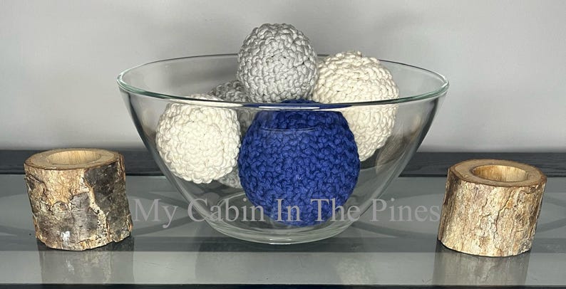 Yarn Ball Bowl Fillers, Decorative Orbs, Mix and Match - Etsy