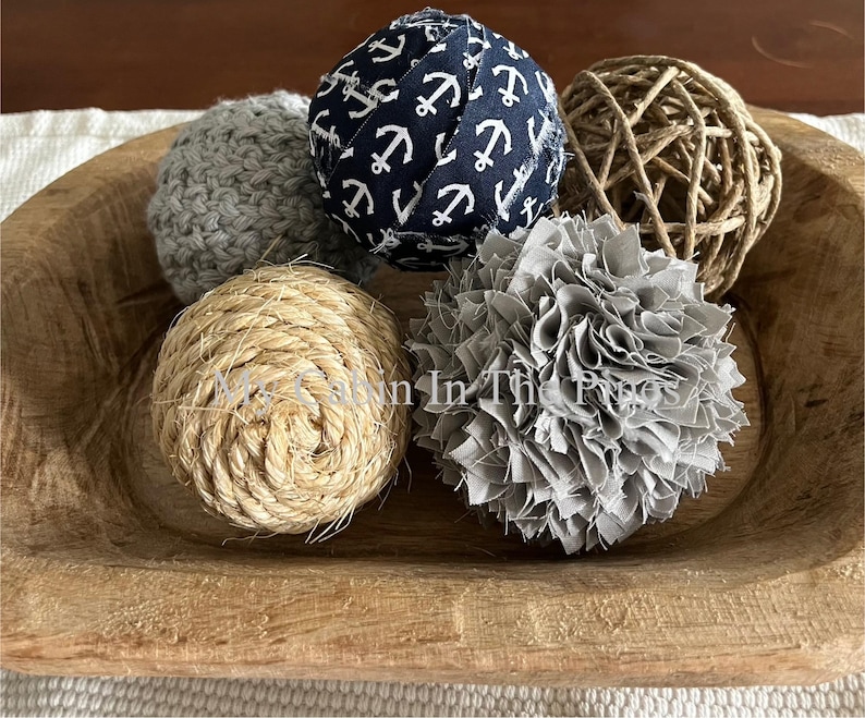 Decorative Balls/orbs/bowl Fillers, Mix and Match, Nautical Theme - Etsy