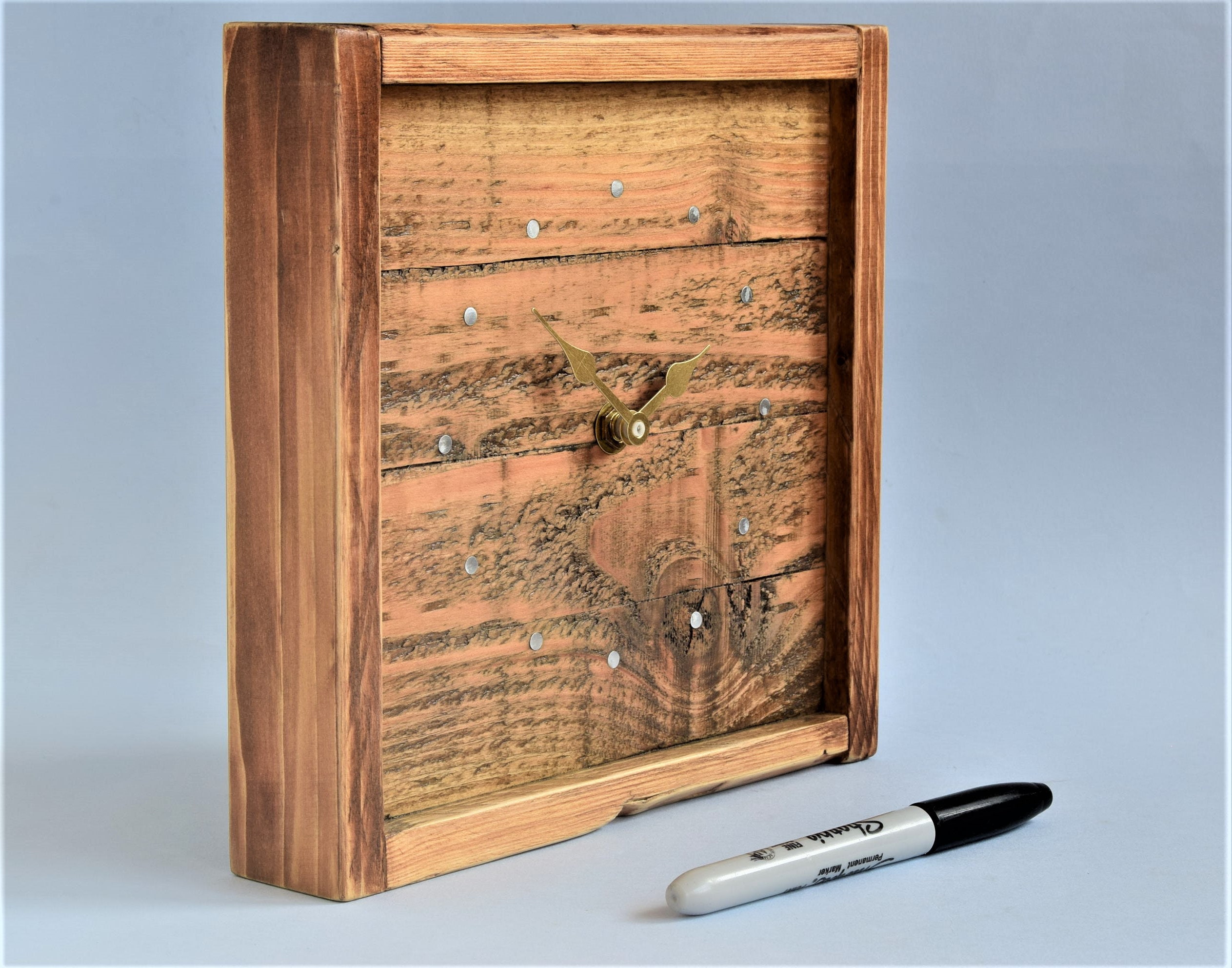 CL192 Recycled Wood Clock - Etsy