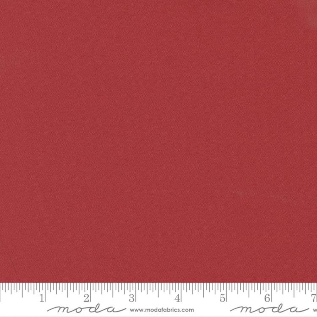Solid Dark Red Fabric - Moda Bella Solids Tomato Soup Cotton - Deep ...